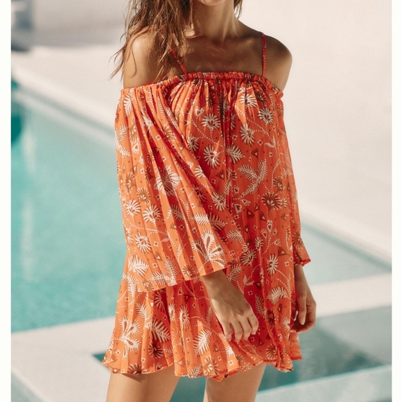 Anthropologie | Swim | Anthropologie Pleated Coverup Dress Xs Hippie ...